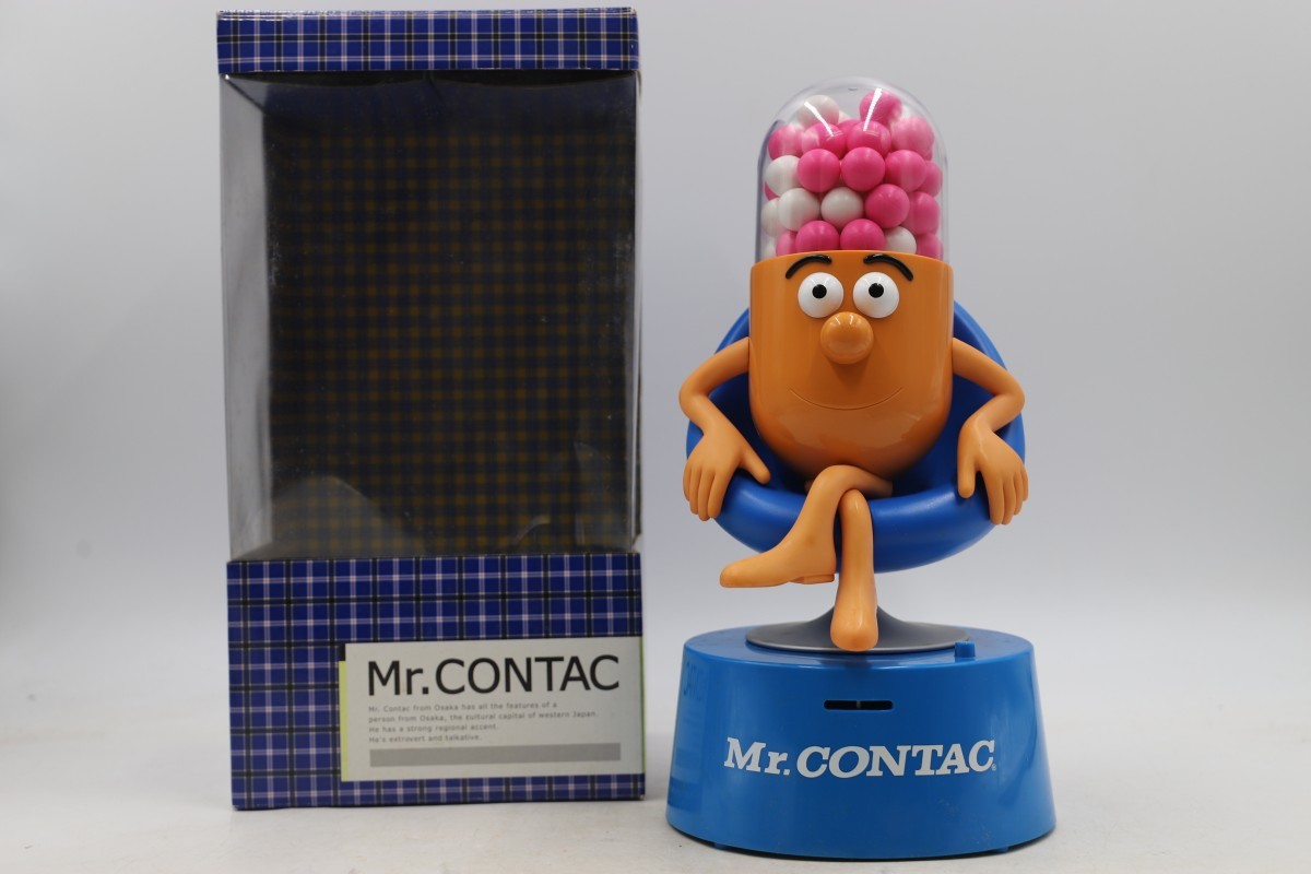 【傷や汚れあり】当時物 Mr.CONTAC コンタック 音声貯金箱 時計 フィギュア 高さ約35cm（A8855）の落札情報詳細 - ヤフオク ...
