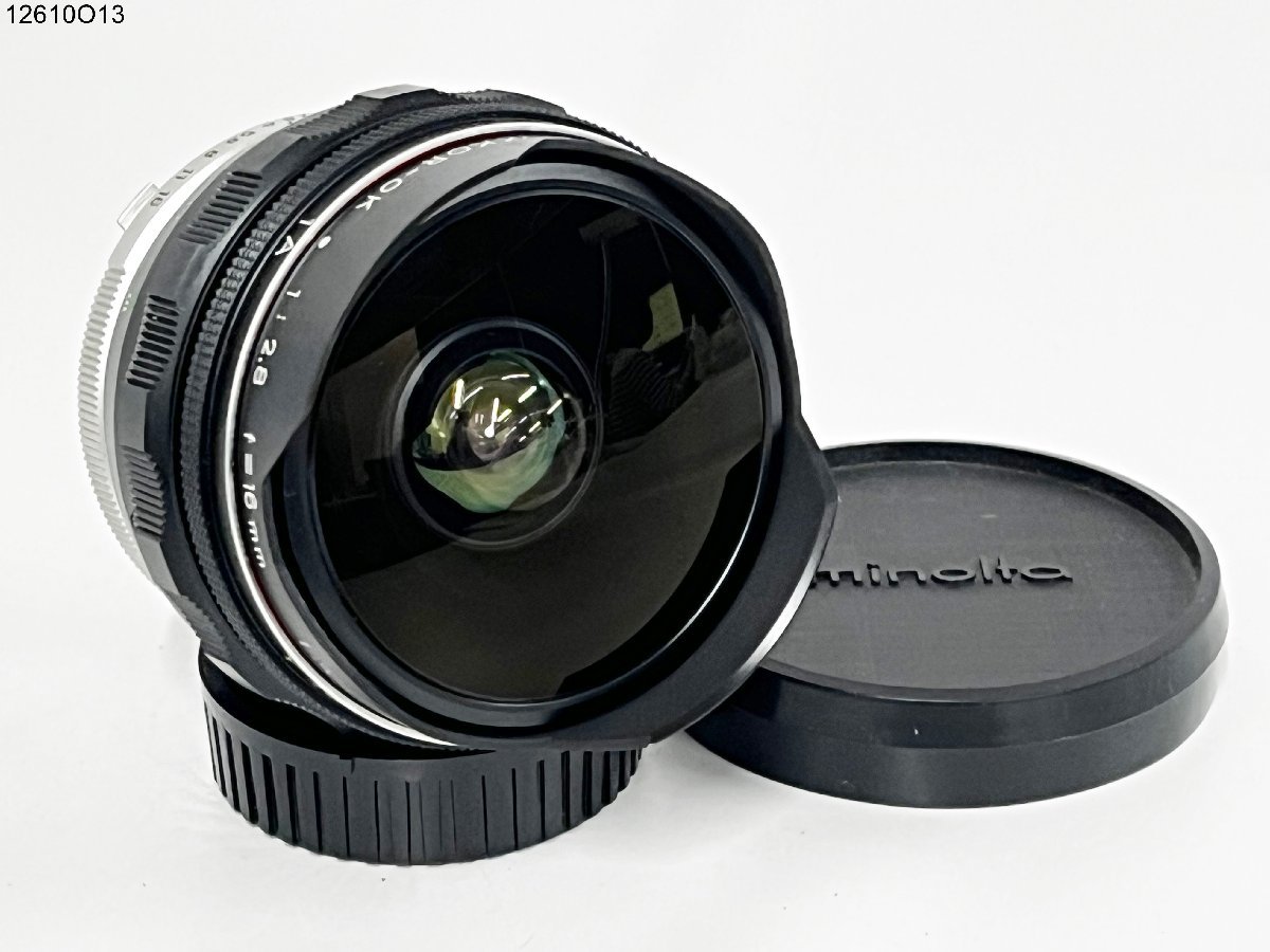 【傷や汚れあり】★MINOLTA ミノルタ MC FISH-EYE ROKKOR-OK 1:2.8 f=16mm 一眼レフ カメラ 魚眼レンズ ...