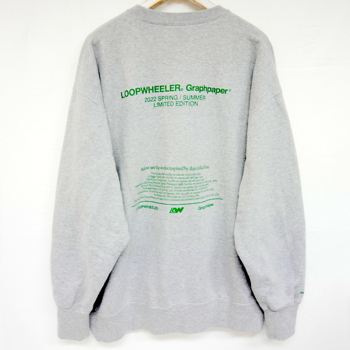 【目立った傷や汚れなし】定価以下 着用少 LOOPWHEELER for Graphpaper High Neck Sweat black size 2 グラフペーパー ループウィラーの落札 ...