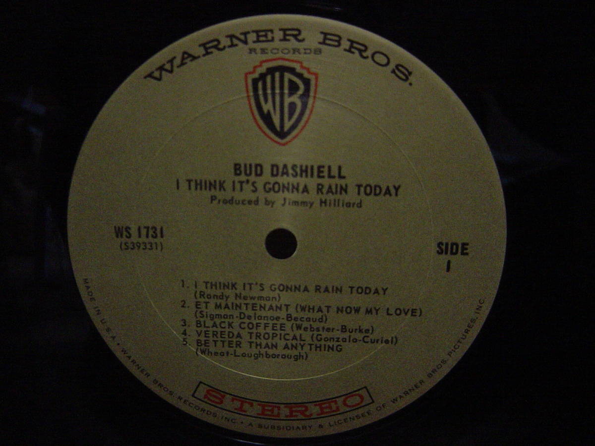 【やや傷や汚れあり】LP[SSW] RANDY NEWMAN 曲収録 BUD DASHIELL I THINK IT'S GOING TO ...