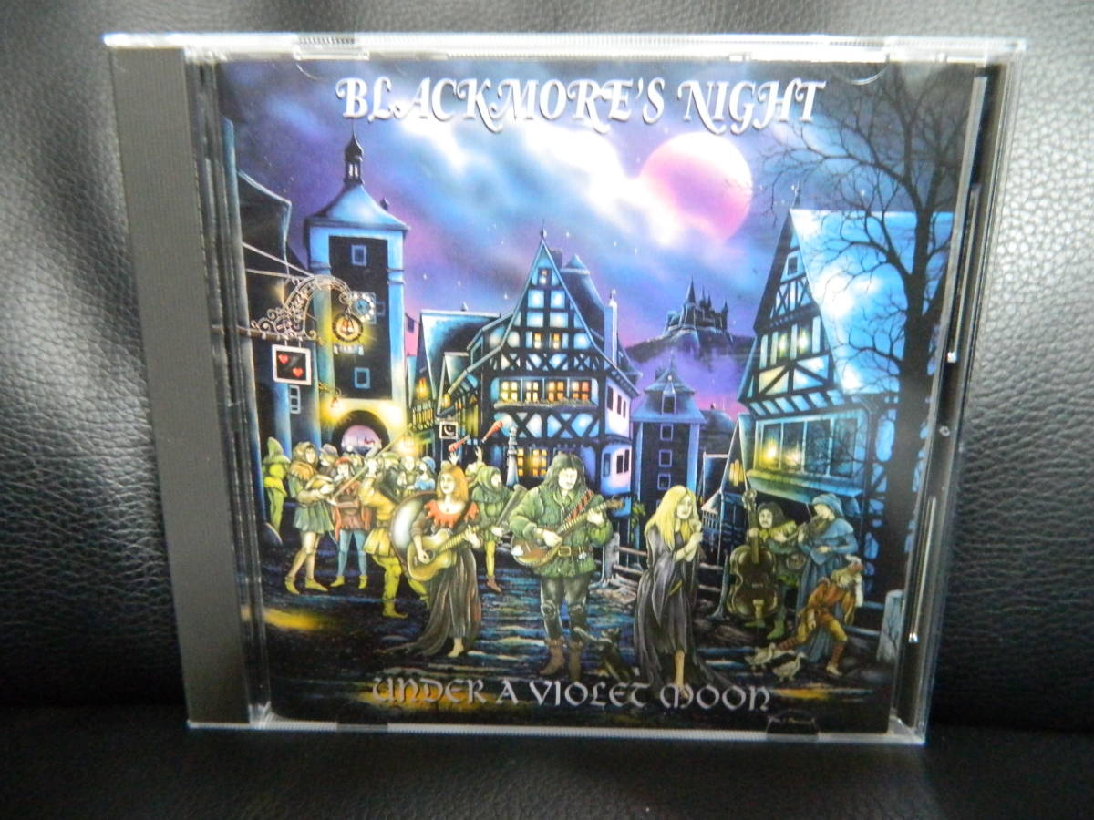【やや傷や汚れあり】(43) BLACKMORE'S NIGHT / UNDER A VIOLET MOON 日本盤 ジャケ、日本語解説 経年 ...