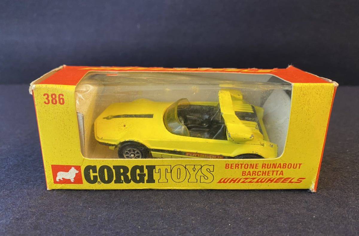 【やや傷や汚れあり】34、CORGI TOYS No.386 WHIZZWHEELS BERTONE RUNABOUT BARCHETTA ...