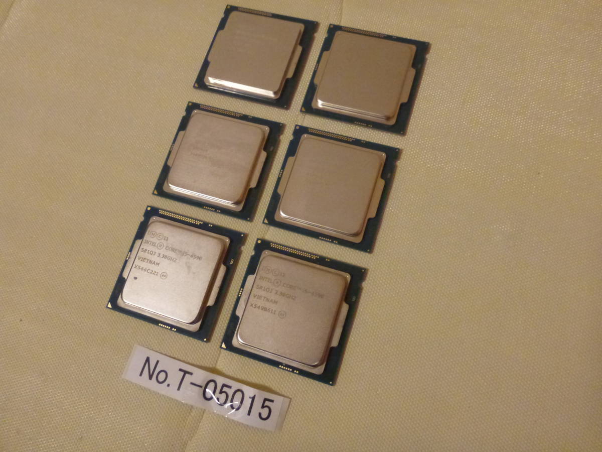 【やや傷や汚れあり】管理番号 T-05015 / INTEL / CPU / Core i5-4590 / LGA1150 / 6個セット ...