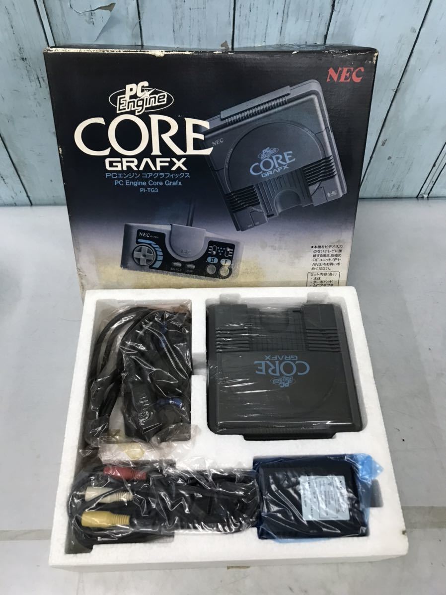 【傷や汚れあり】★NEC PC-Engine CDROM2 SYSTEM インターフェースユニット (IFU-30A) + CD-ROM2 (CDR-30A) + COREGRAFX (PI ...