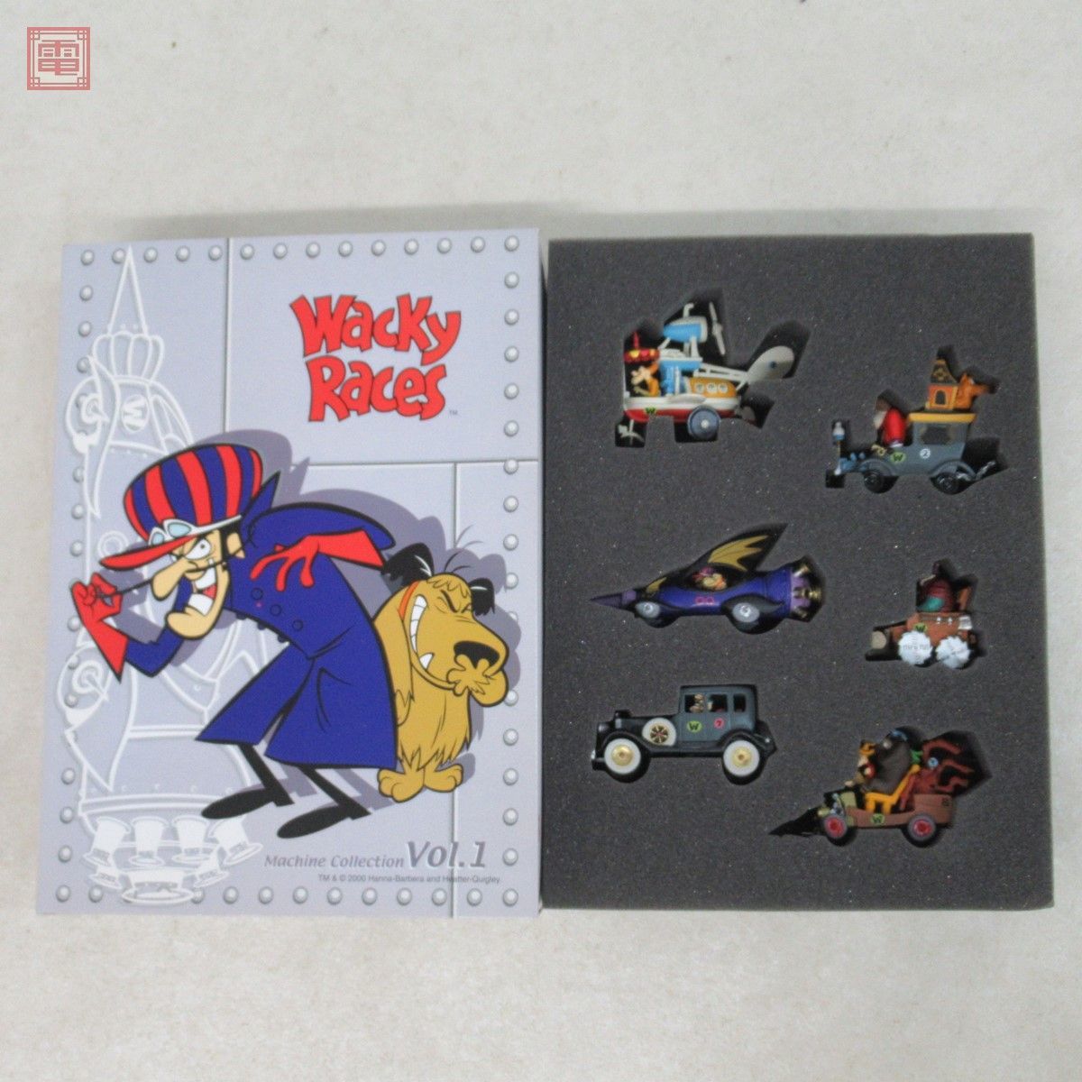 【やや傷や汚れあり】KENSIN チキチキマシン猛レース マシンコレクション Vol.1 6台set Wacky Races Machine ...