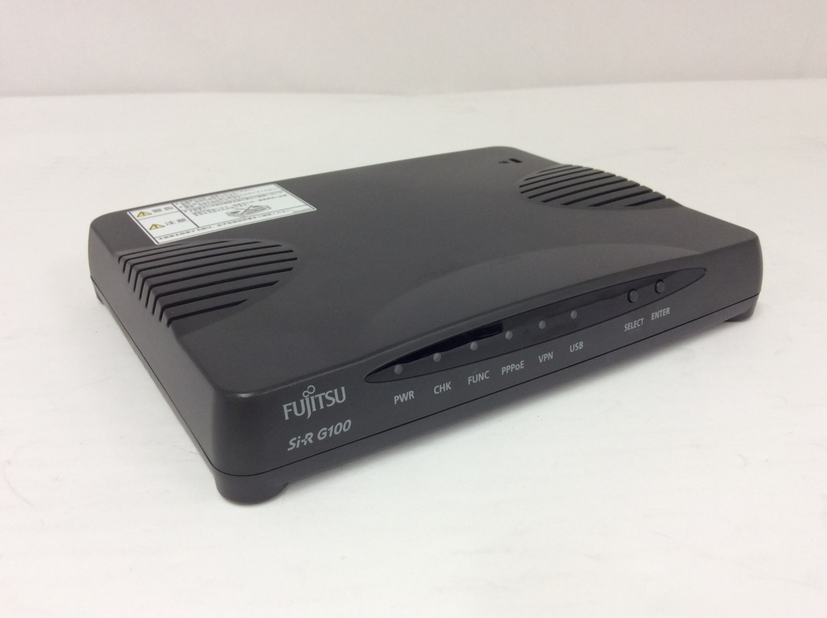 【やや傷や汚れあり】初期化済み FUJITSU IPアクセスルータ Si-R G100 SIG100 搭載Firm V02.13 NY0082 ...