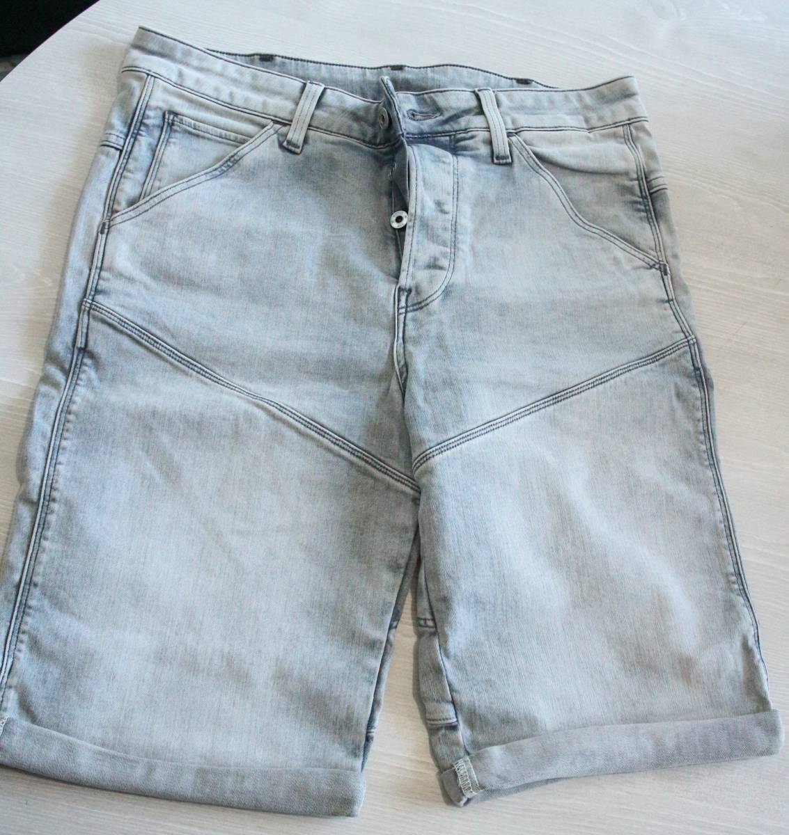 【目立った傷や汚れなし】【G STAR RAW】ジースターロウ デニム ハーフパンツ 5621 メンズ ジーンズ サマーパンツ ショートパンツ ...