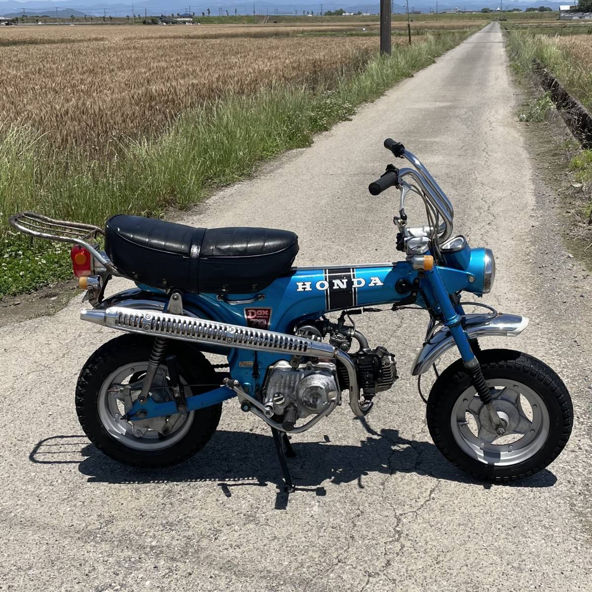 【傷や汚れあり】ホンダ ダックス70 希少 実動 純正 スズキヤマハカワサキ検)CB NS TZ KDX DT モンキー マグナ ゴリラ JAZZ ST AB 7244㎞ メタリック DAXの ...