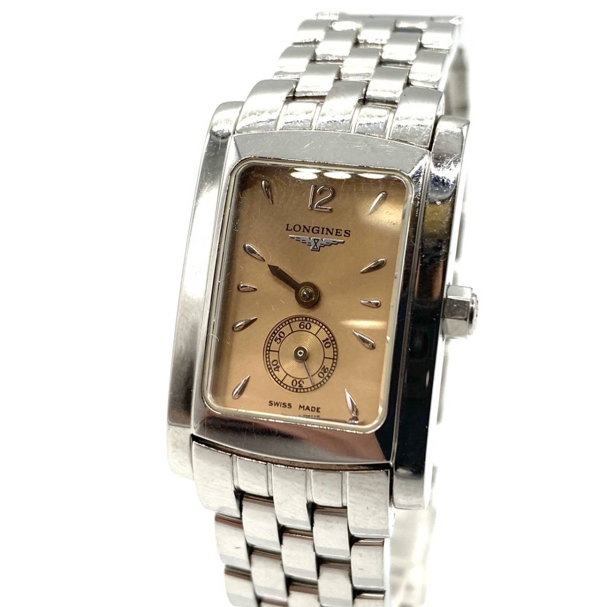 【傷や汚れあり】 【通電OK】 LONGINES ロンジン L5.155.4 ドルチェヴィータ ドルチェビータ QZ クォーツ スモセコ 腕 ...