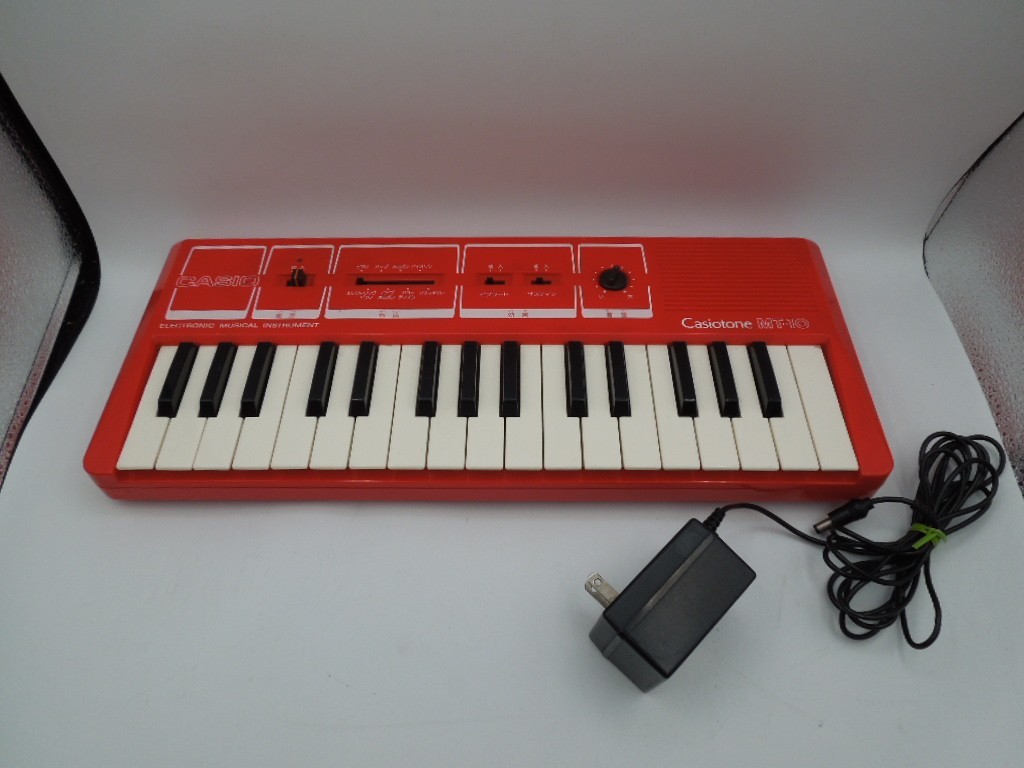 【傷や汚れあり】T【レ2-92】【100サイズ】Casio カシオ/Casiotone MT-10/アダプタ付カシオトーン/簡易動作確認済 ...