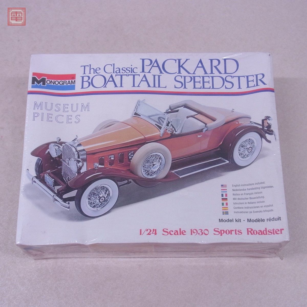 【未使用】未開封 モノグラム 1/24 パッカード ボートテール スピードスター 1930 スポーツ ロードスター MONOGRAM ...