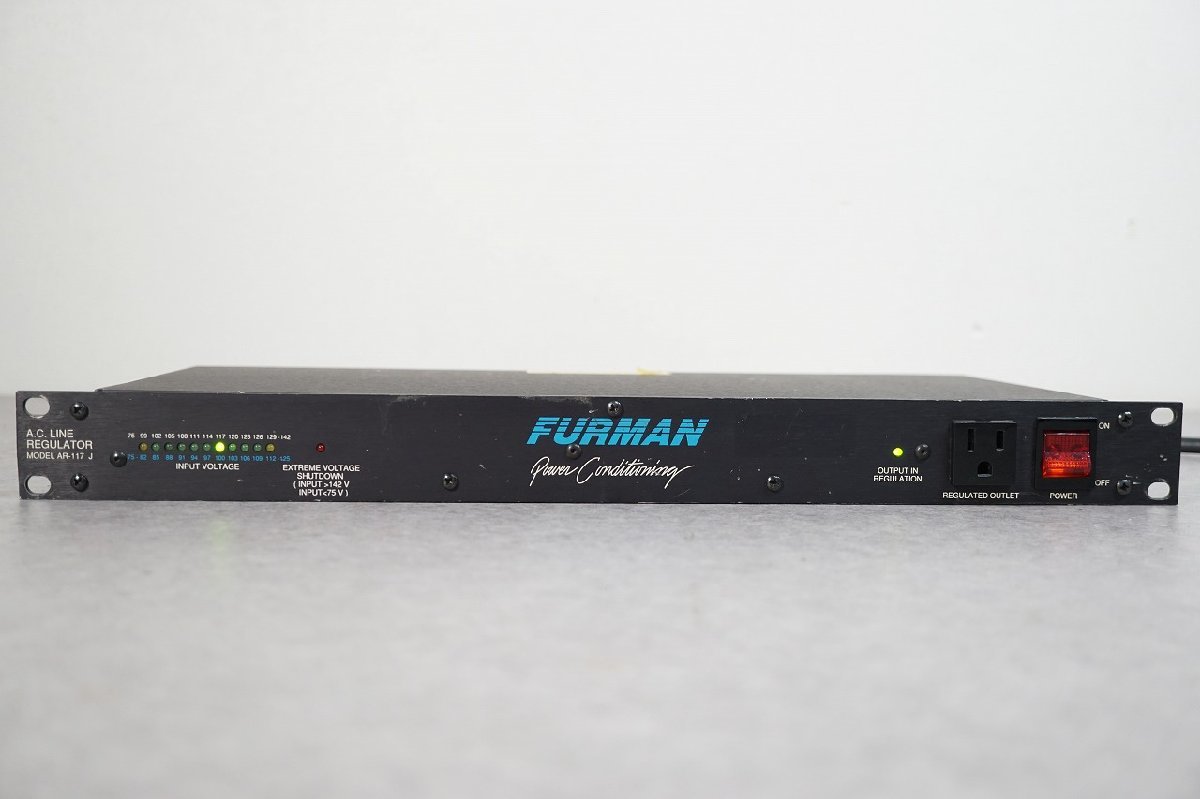 【やや傷や汚れあり】[NZ] [S429912] FURMAN AR-117J 安定化電源 100V ②の落札情報詳細 - ヤフオク落札価格 ...