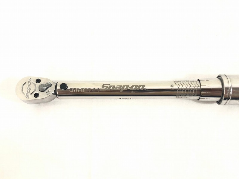 【傷や汚れあり】Snap-On/スナップオン 3/8インチ トルクレンチ 40-200インチ/ポンド 全長28cm QD2R200 工具 ...