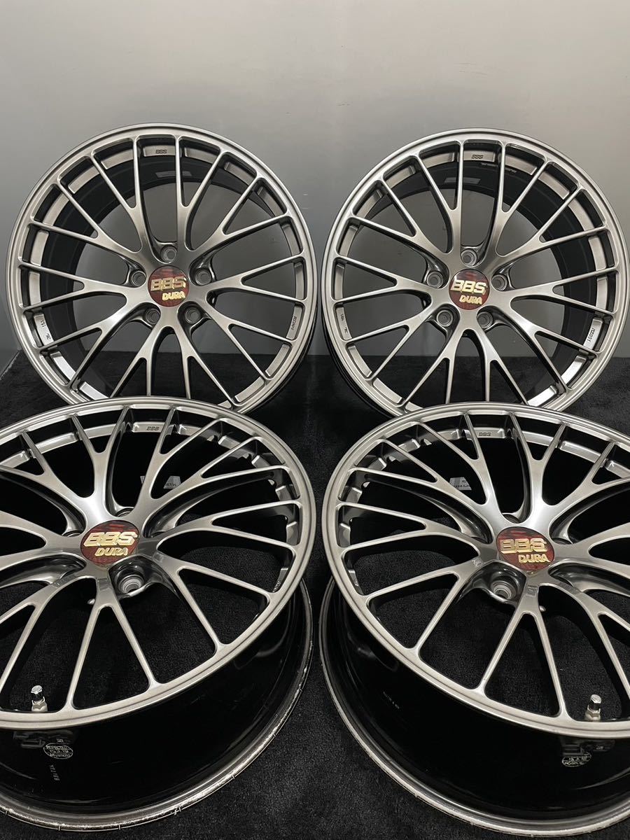 【目立った傷や汚れなし】美品 超超ジュラルミン鍛造 BBS/RZ-D RZ001 19インチ 8.5J＋35 120 5H 4本 アルミホイール ダイヤモンドブラック BMW レクサス LS ...