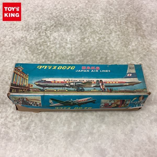 【傷や汚れあり】1円〜 アサヒ玩具 JAL 日本航空 ダグラス DC-7C ブリキ 飛行機の落札情報詳細 - ヤフオク落札価格検索 オークフリー