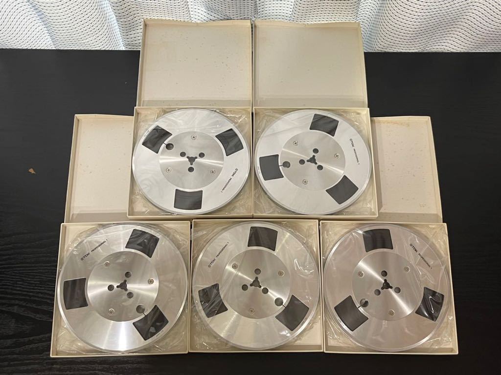 【やや傷や汚れあり】TDK/Professional AR-7HM/7号オープンリールテープ/メタルリール/5個セット/テープ付き/の落札情報 ...