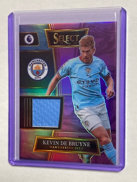 【未使用】2022-23 Panini Select Premier League Jersey Card Purple SW-KDB Kevin De Bruyne /49 ジャージーカード ...