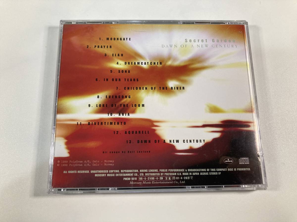【目立った傷や汚れなし】【1】M5687 Secret Garden／Dawn Of A New Century シークレット・ガーデン ...