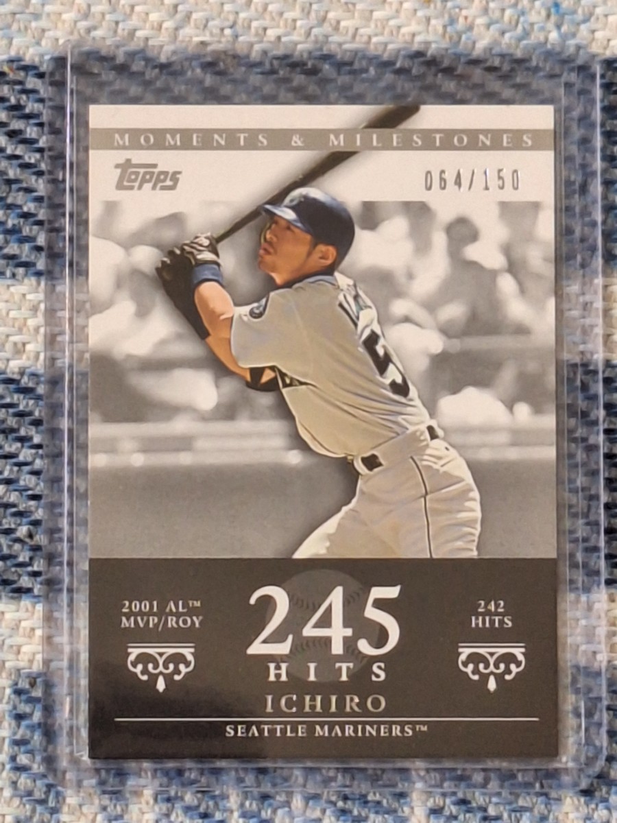 【未使用に近い】2007 Topps #6 ICHIRO SUZUKI Moments & Milestones 245 Hits 064/ ...