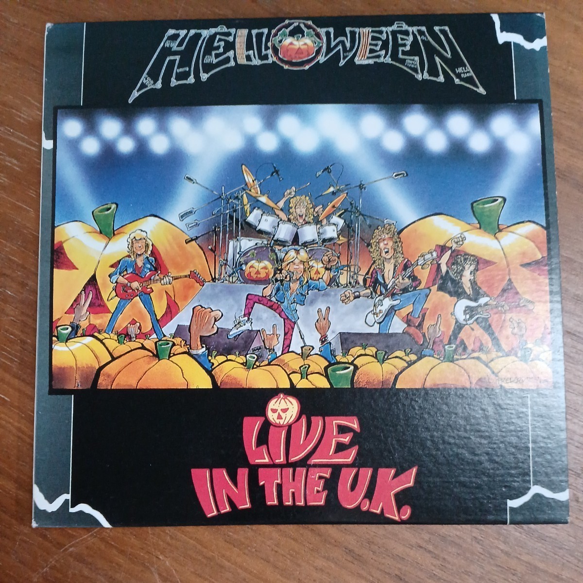 【やや傷や汚れあり】CD HELLOWEEN「LIVE IN THE U.K.」ハロウィン 日本版 Victor ビクター VICP-5458 ジャーマンメタル 中古 ディスク傷有 再生OK ...