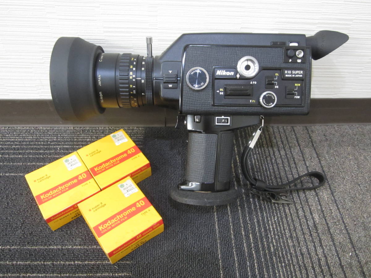 【目立った傷や汚れなし】【必見】 Nikon ニコン R10 SUPER Cine-NIKKOR Zoom・C Macro 1:1.4 f=7-70mm 8ミリ シネカメラ フィルムカメラの ...