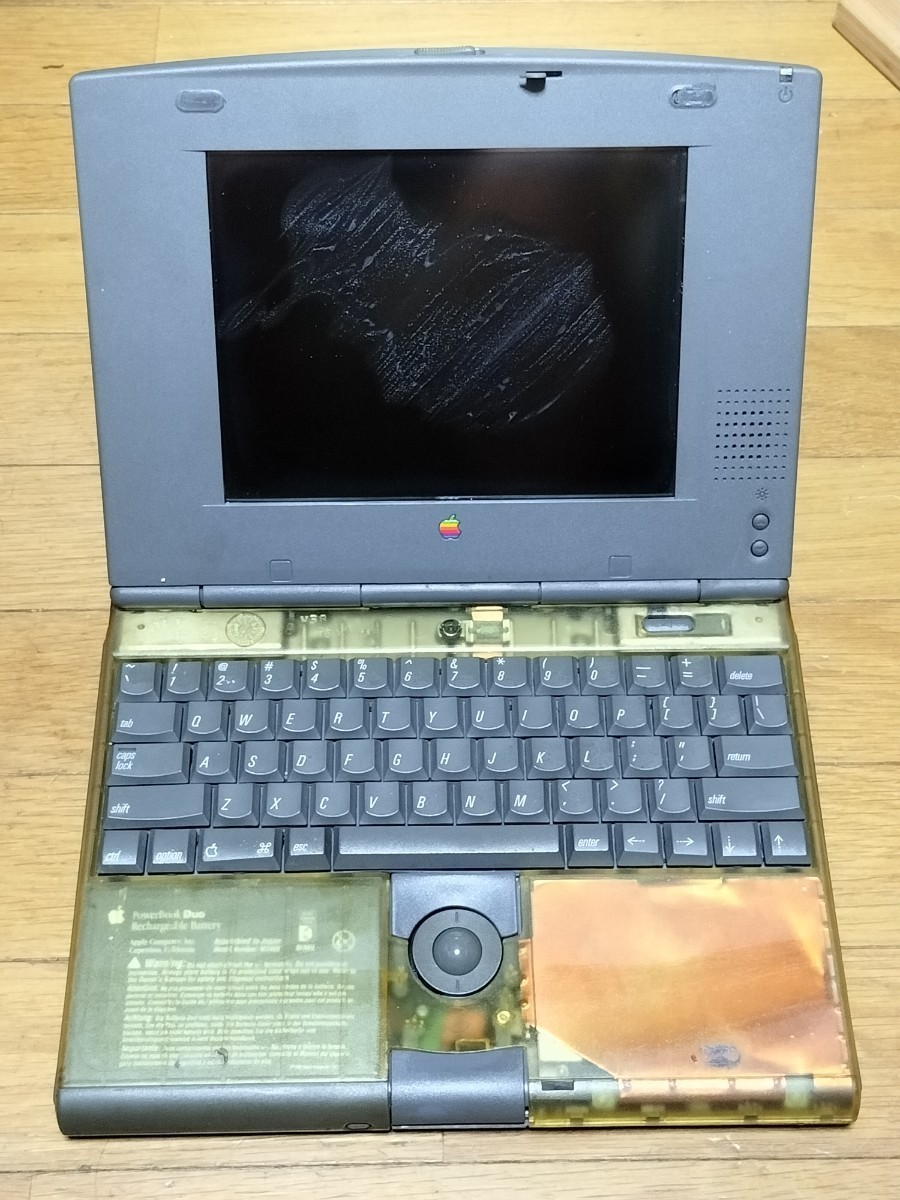 【全体的に状態が悪い】apple Macintosh Powerbook Duo 280c スケルトン ジャンクの落札情報詳細 ヤフオク
