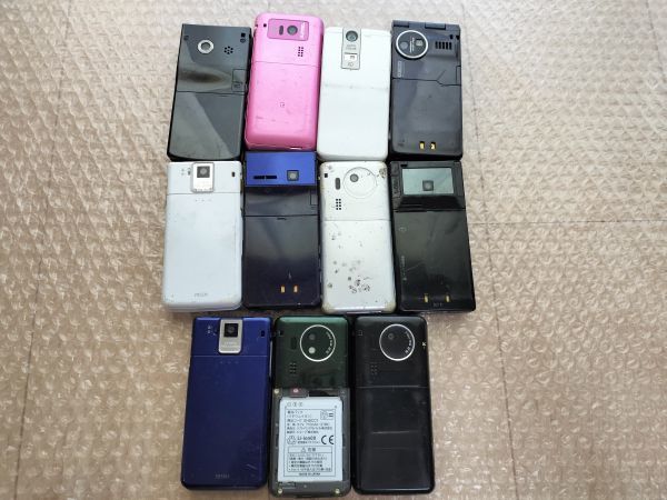 【傷や汚れあり】動作未確認 ジャンク ガラケー 11台まとめ出品 softbank 705SH/815T/821P/824P/831SHs ...