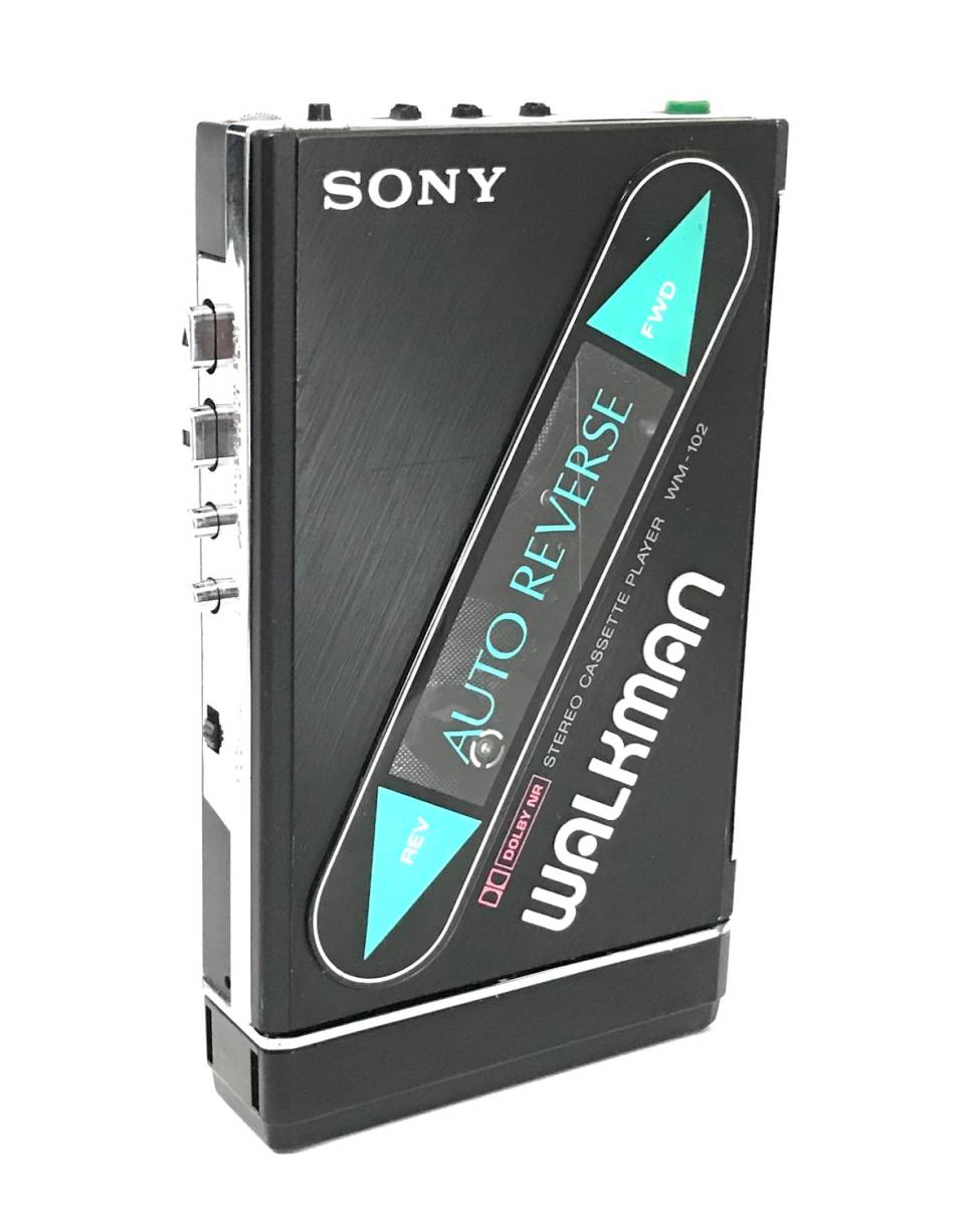 【目立った傷や汚れなし】[美品][美音][整備品] SONY ウォークマン WM-102 電池ボックス付き (マットブラック) (カセット ...
