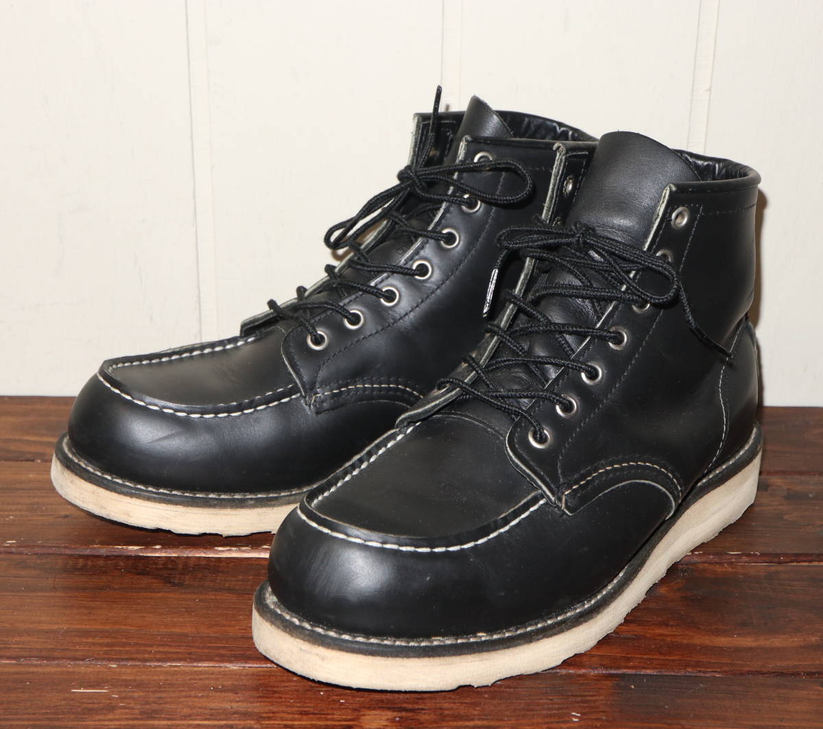 【目立った傷や汚れなし】刺繍羽タグ RED WING レッドウィング 8179 黒セッター 8E 26 ／ アイリッシュセッター レッドウイング ブーツ モックトゥの落札情報詳細 ...