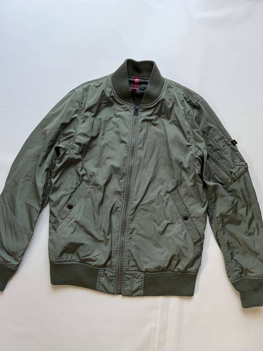 【やや傷や汚れあり】★薄手 ALPHA INDUSTRIES メンズ M 裏地 カモフラ 迷彩柄 MA-1 フライトジャケット / アルファ ミリタリー EDWIN エドウィンの落札情報詳細 ...