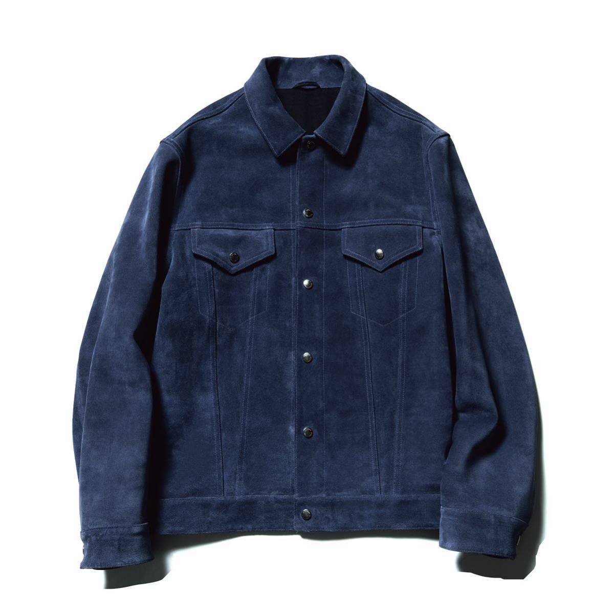 【未使用に近い】2022AW uniform experiment SUEDE LEATHER JACKET NAVY 1の落札情報詳細 ...