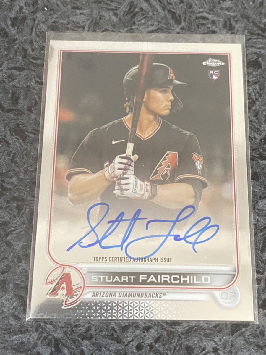 【未使用に近い】2022 Topps chrome Autograph rookie RC Stuart Fairchild 直筆サインカード ...