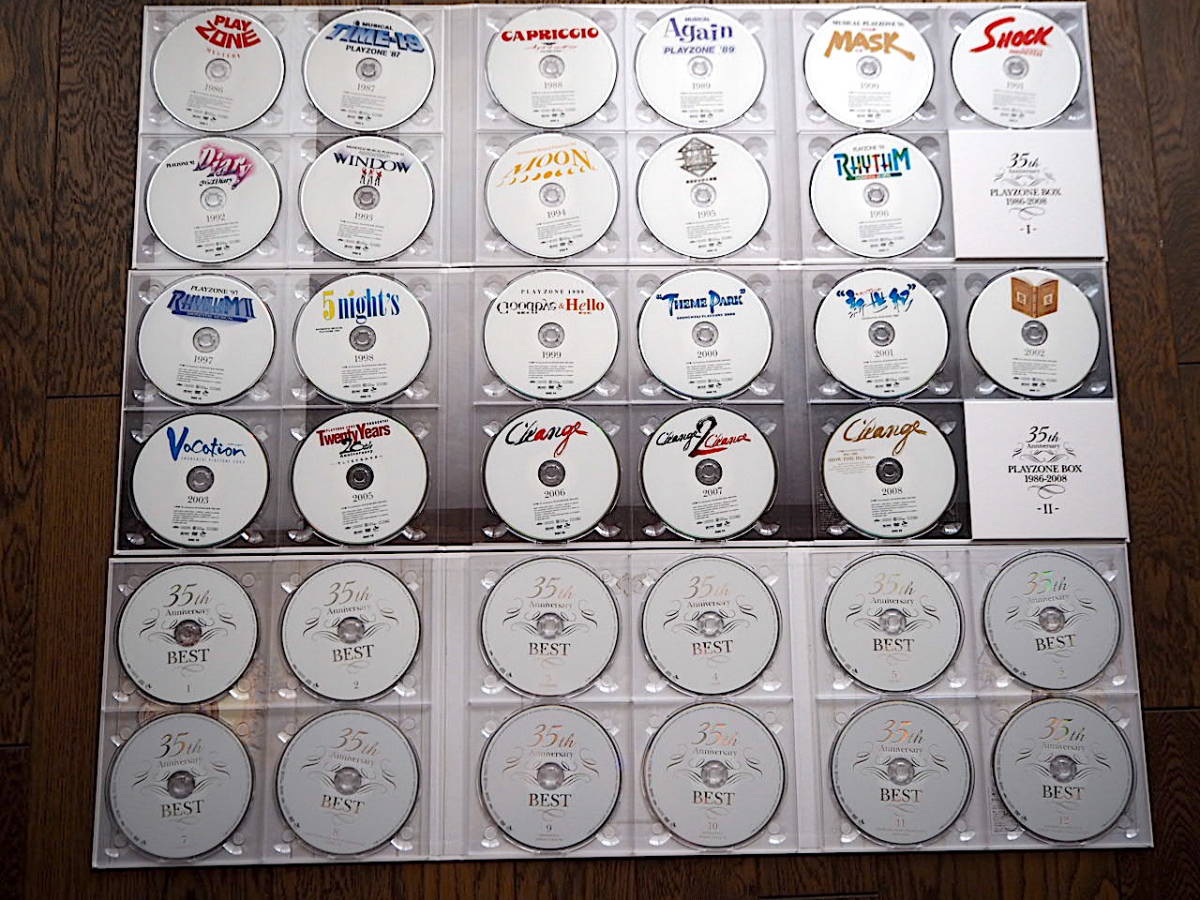【やや傷や汚れあり】少年隊 35th anniversary BEST(5CD＋7DVD)&PLAYZONE BOX(22DVD)★完全受注生産限定版 収納BOX付きの落札情報詳細 ...
