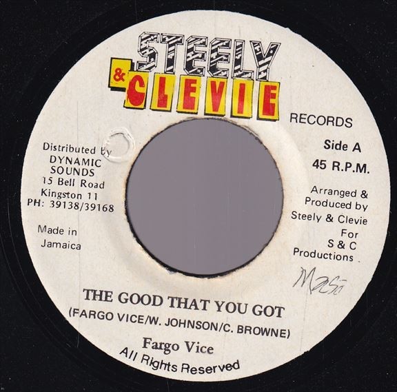 【やや傷や汚れあり】[Big It Up Riddim] Fargo Vice - The Good That You Got CA409の ...