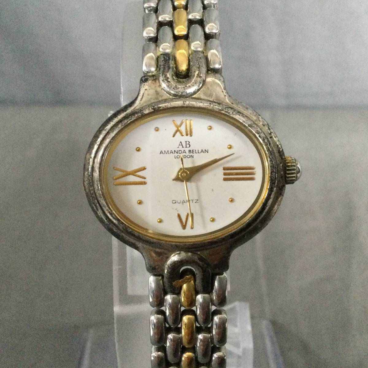 【傷や汚れあり】5510/26 GJ52579 AB AMANDA BELLAN QUARTZ AB-203L 3針 レディース 腕時計の落札 ...