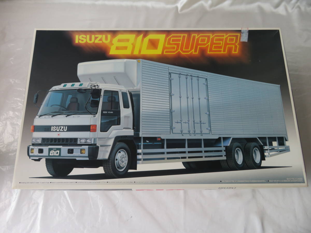 【未使用】【AOSHIMA】アオシマ いすゞ810 SUPER CARGO 1/32 No.20 保冷車 BIG CUSTOM TRUCK ...