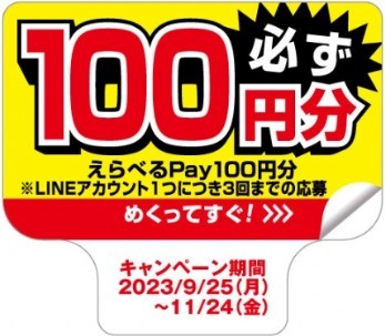 【未使用】【匿名】ペプシ 必ずもらえる えらべるpay100円分×3 URL通知（コード通知のみ）キャンペーンシール 発送なし_の落札情報詳細 ...