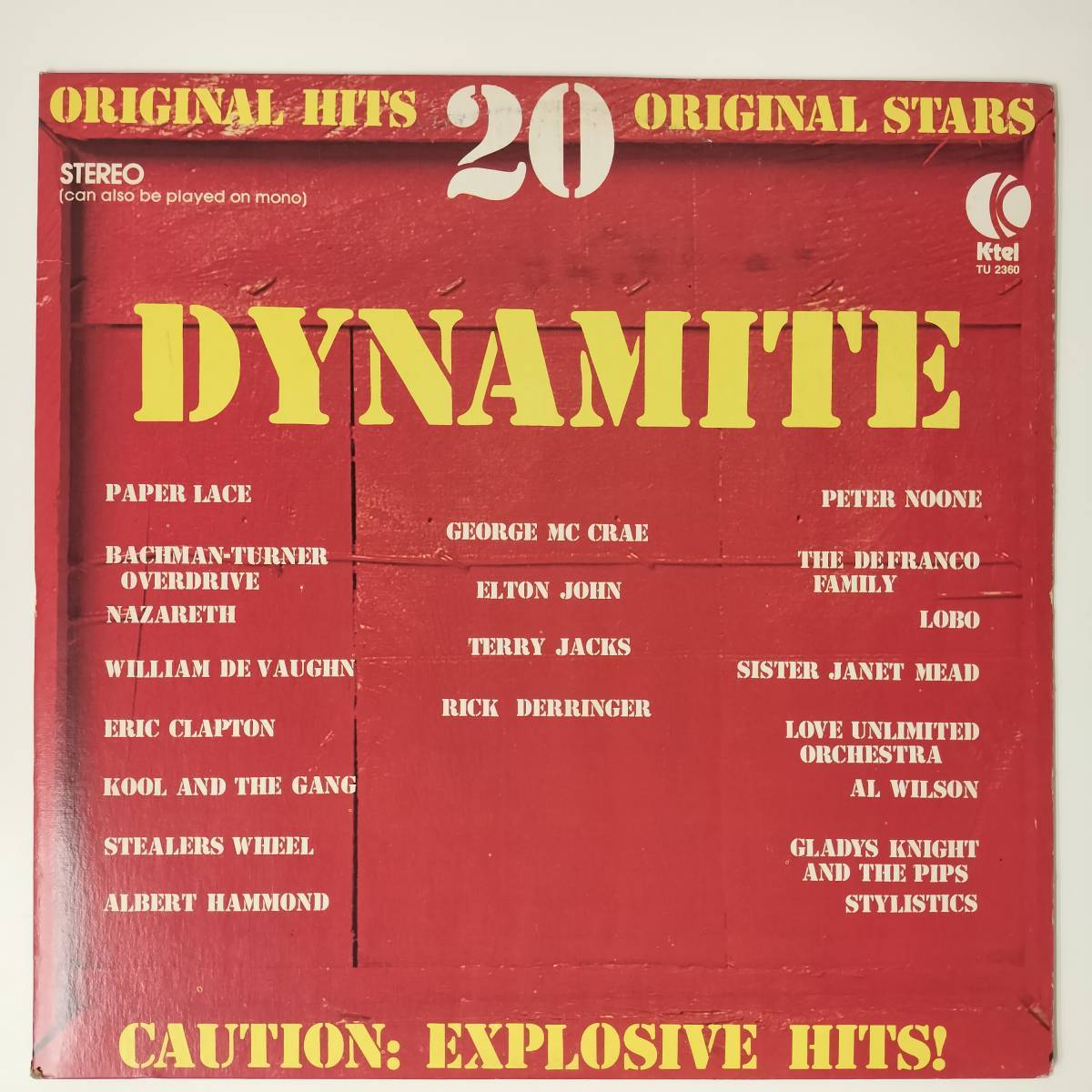 【目立った傷や汚れなし】26600 【US盤★美盤】 K-TEL INTERNATIONAL/DYNAMITE ※Bell Sound刻印有の ...