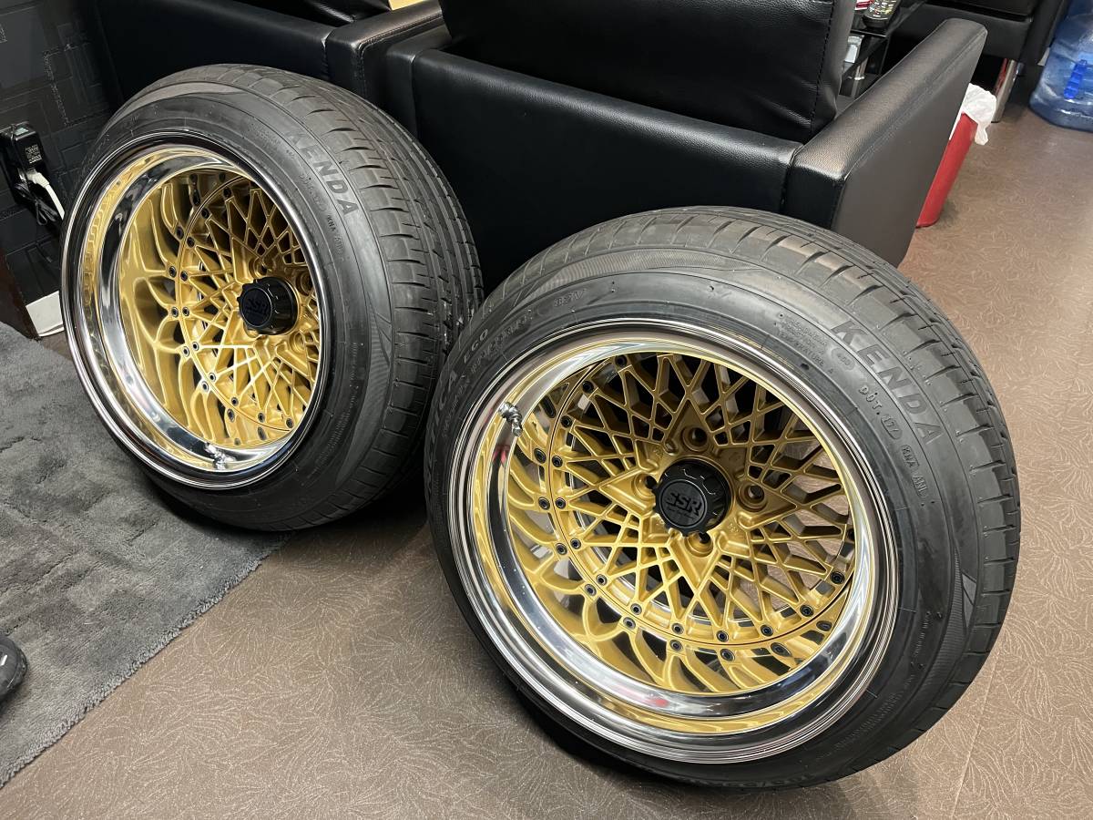 【未使用に近い】復刻盤 ラスト2本 新品 即納 センターキャップ付 SSR FORMULA MESH 15インチ 10J -40 4H114 ...