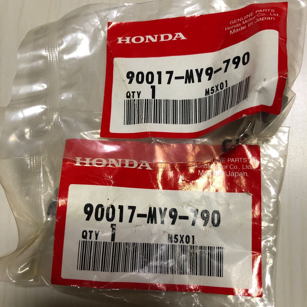 【やや傷や汚れあり】【ホンダ純正部品】HONDA純正 ボルト,ヘッドカバー 90017-MY9-790 未開封未使用品 2個セット② 変色ありの落札情報詳細 - ヤフオク落札価格検索 オークフリー