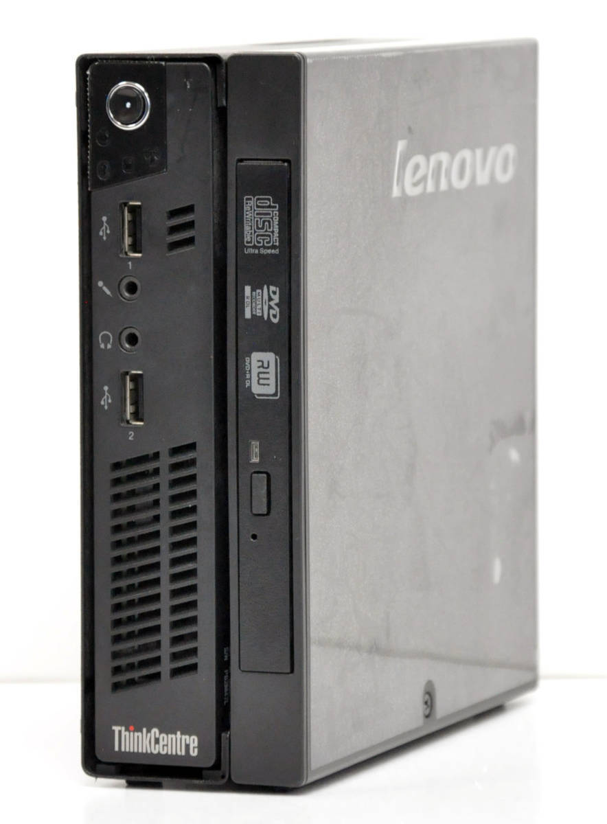 【やや傷や汚れあり】省スペース小型 LENOVO ThinkCentre M72e Tiny Corei5-3470T 2.9GHz / メモリ4GB / HDD 500GB / DVDマルチ ...