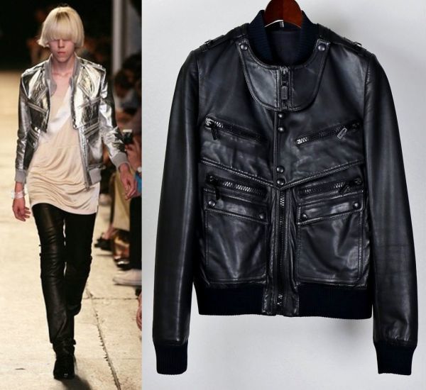 【やや傷や汚れあり】07SS Dior HOMME by Hedi Slimane ディオールオム リブ レザー ジャケット 44 黒 b7551の落札情報詳細 - Yahoo!オークション ...