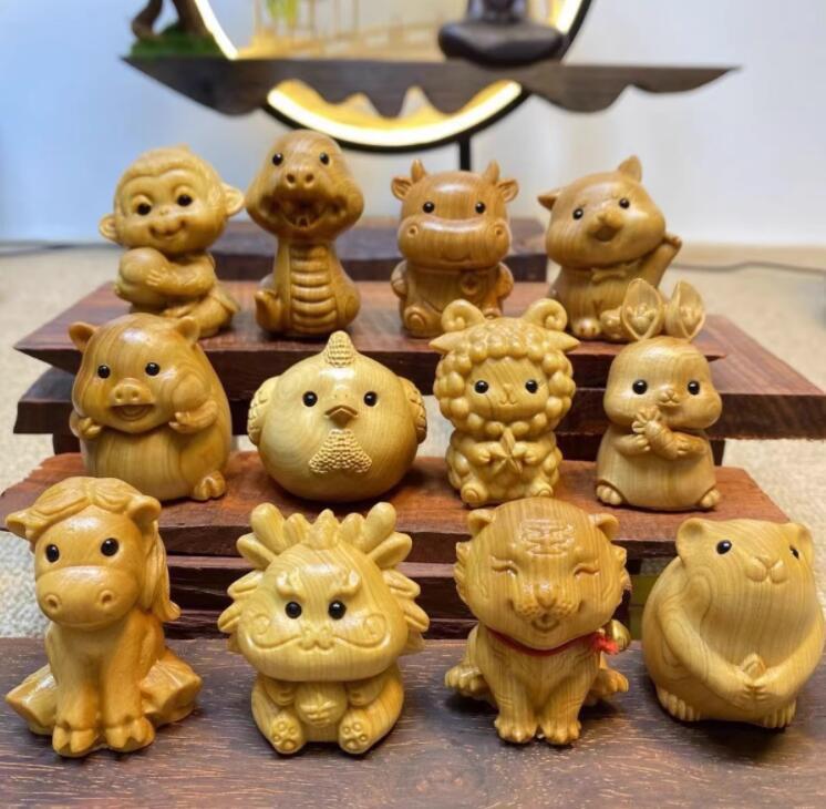 【未使用】崖柏木彫り十二支セット 6cmの落札情報詳細 - Yahoo!オークション落札価格検索 オークフリー