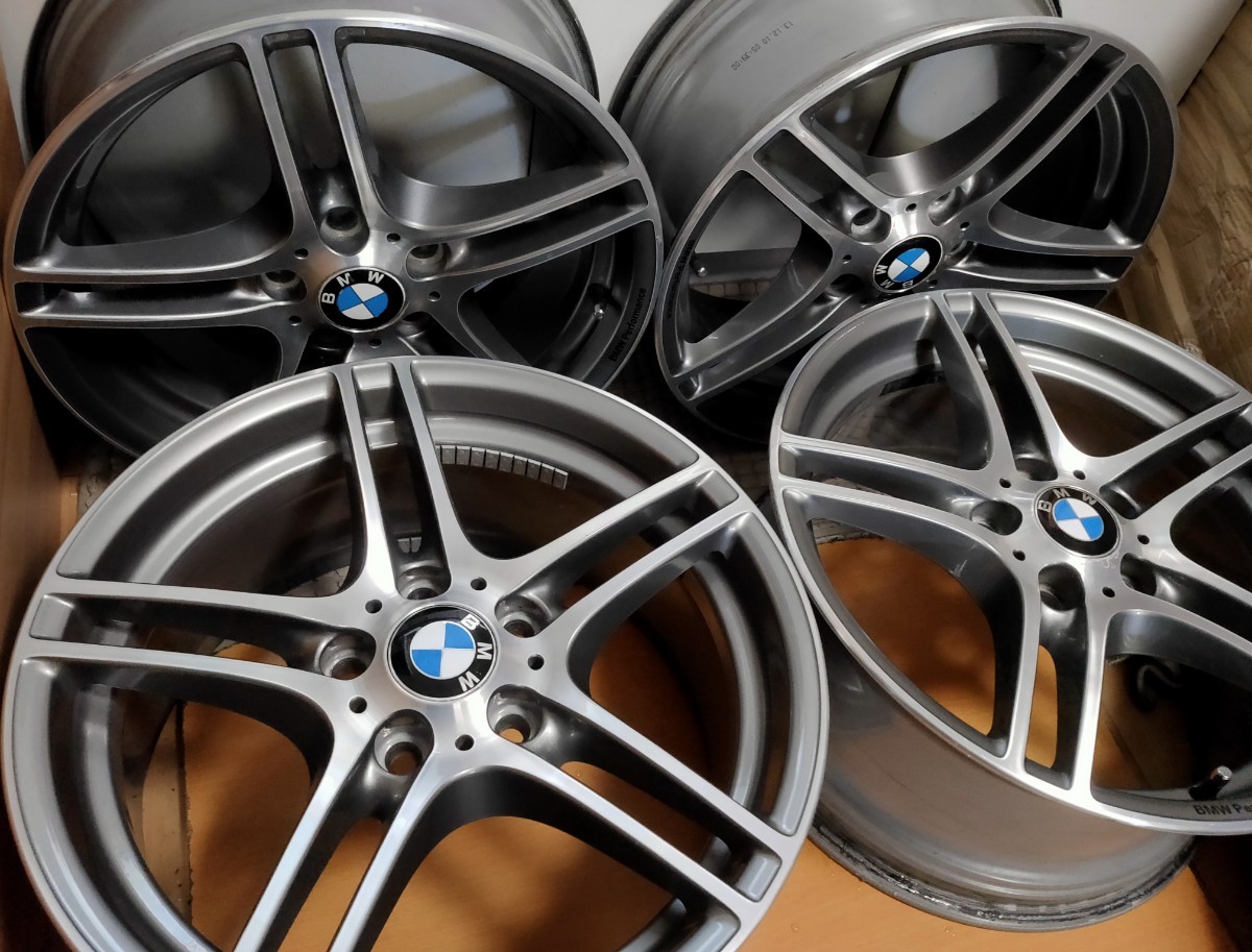 【やや傷や汚れあり】 BMW純正 M Performance Double Spoke 313M 18x7.5/8.5 5H120 F20 ...