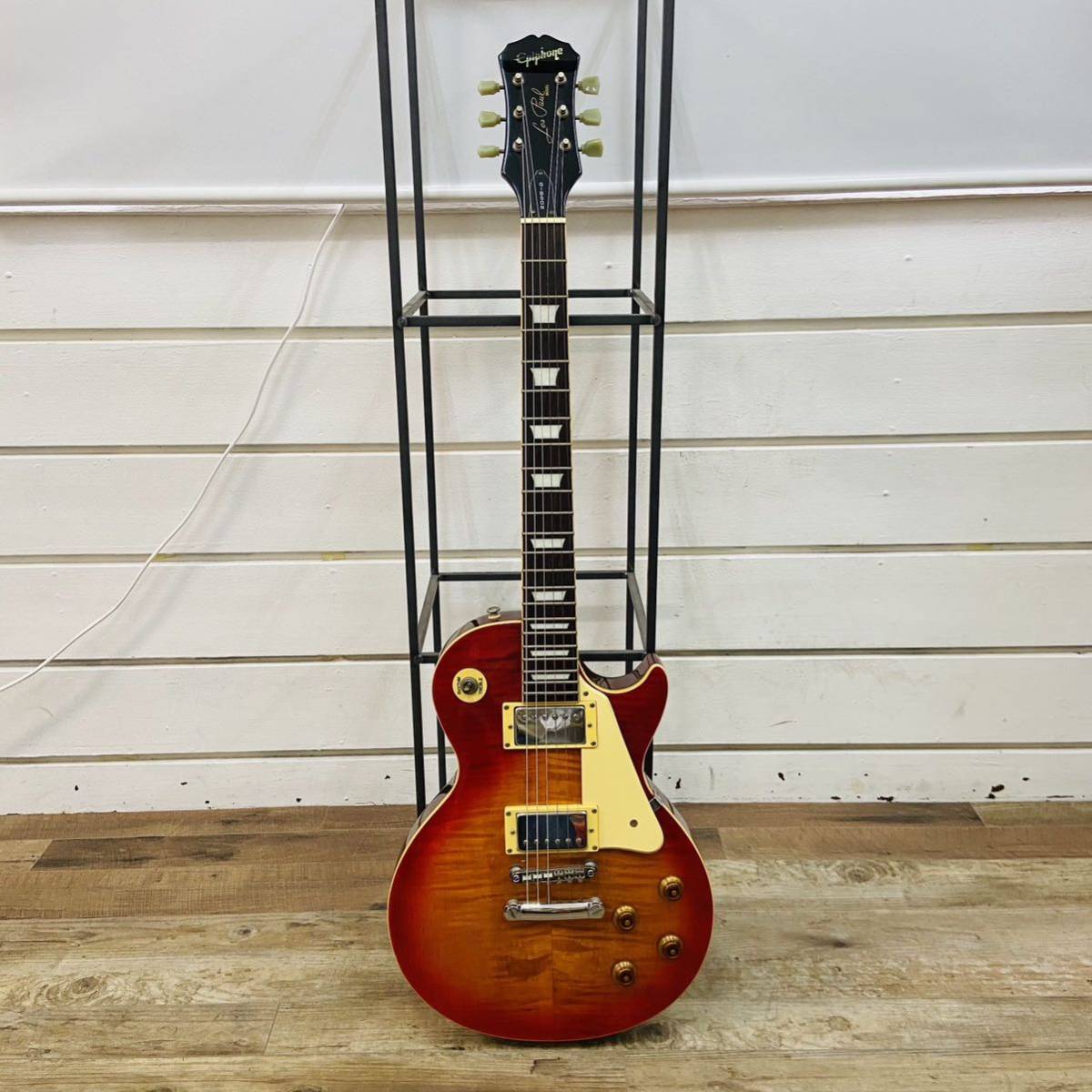 Epiphone Japan LPS90-FT レスポールスタンダード 日本製、きれいな杢目！！の落札情報詳細 - ヤフオク落札価格検索 オークフリー
