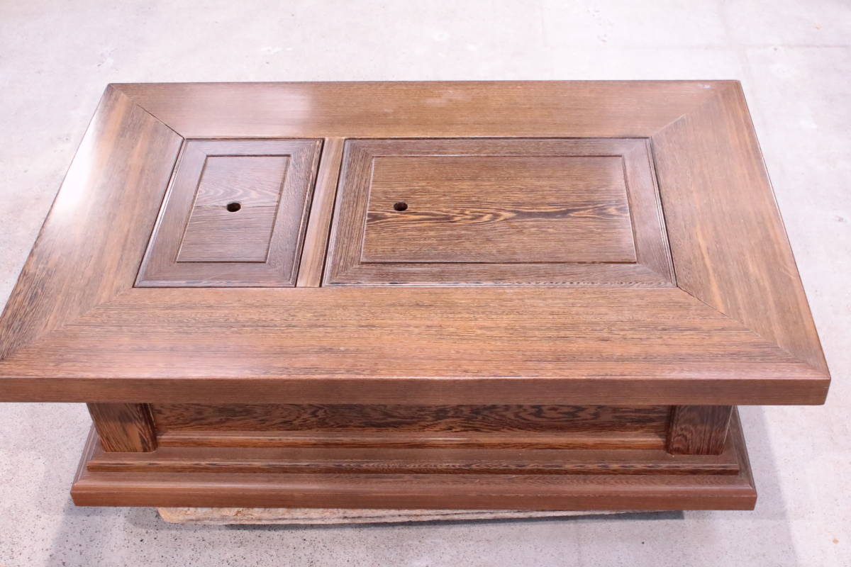 【やや傷や汚れあり】あ//A6641 【静岡県浜松市発】 長火鉢 火鉢 灰付き 引き出し3箇所 サイズ 約113×72.5×34cm 直接引き取り限定品の落札情報詳細 - ヤフオク落札価格検索 ...