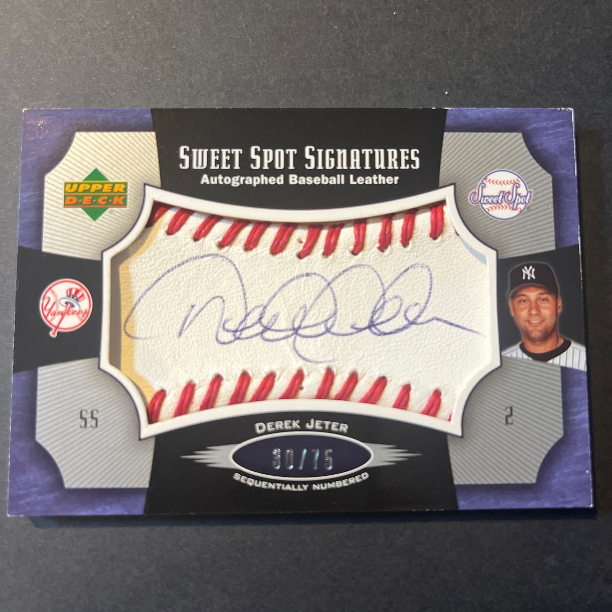 イチロー直書きサイン 2004 Upper Deck Sweet Spot Signatures On Card Autoの落札情報詳細 ...