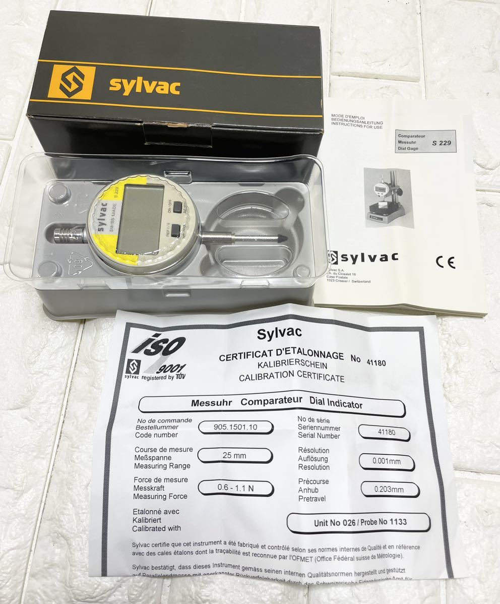 【未使用】希少！ 未使用☆ sylvac SWISS スイス製 デジマチックインジケータ デジタルメーター S229 マイクロメーター お宝 コレクター 25の落札情報詳細 - ヤフオク落札 ...