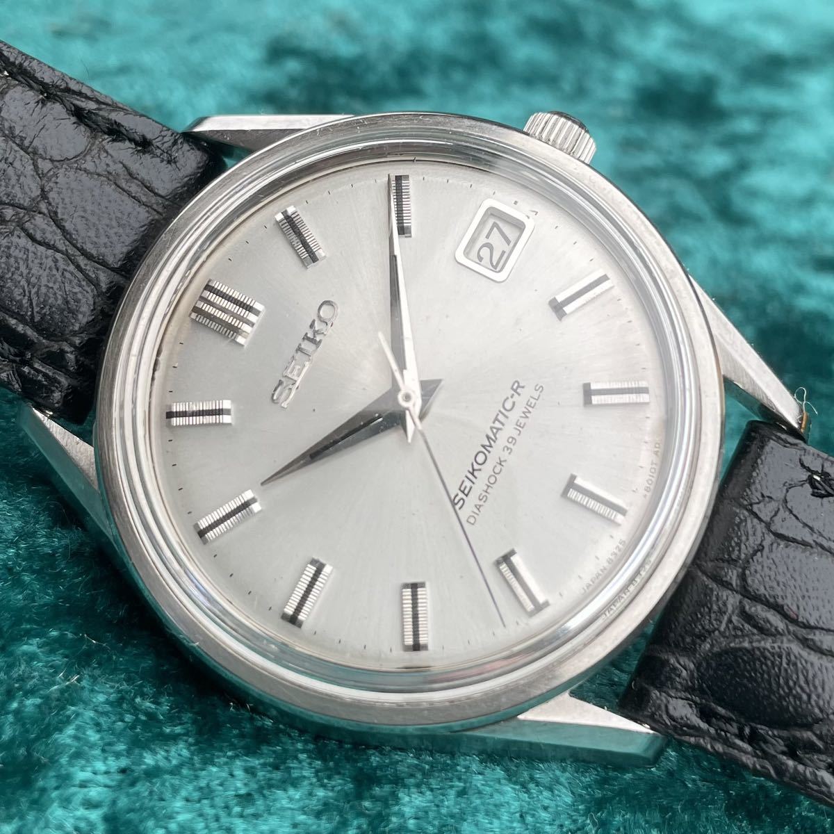 【やや傷や汚れあり】11ビンテージ OH済 希少 精工舎 SEIKO MATIC-R 8325-8000 39石 セイコー マチックR 文字盤 ...