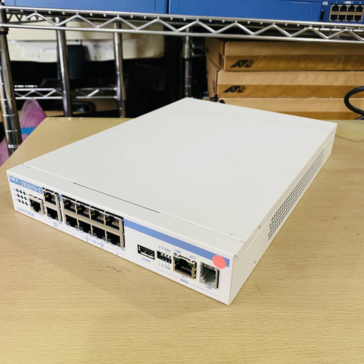 【やや傷や汚れあり】 2【通電OK】NEC UNIVERGE IX2215 オールインワンタイプ ルーター VPN対応高速アクセス 最大 ...